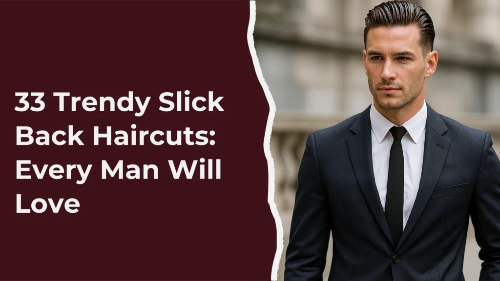 Slick Back Haircuts for Men: Stylish & Modern Guide